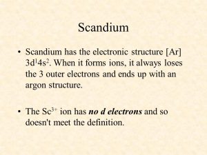 Scandium Electron Configuration (Sc) with Orbital Diagram