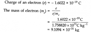 How To Calculate Electron Mass and Charge